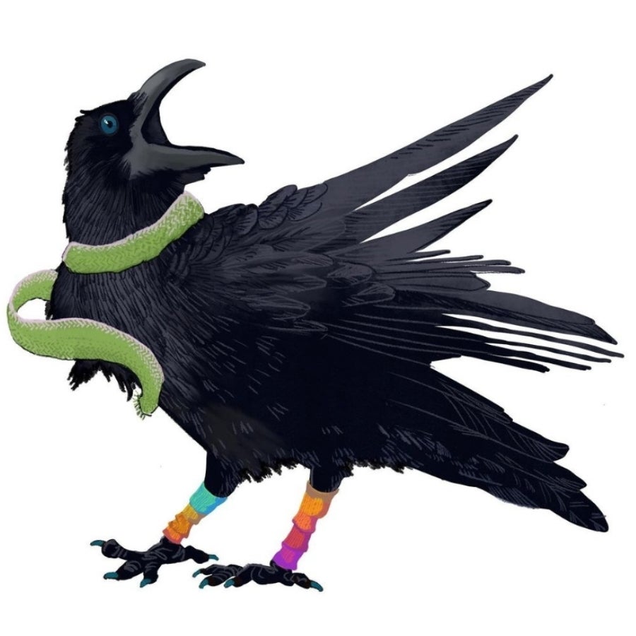 Pride Raven Sticker by Underbrush Art | Tah·Lume